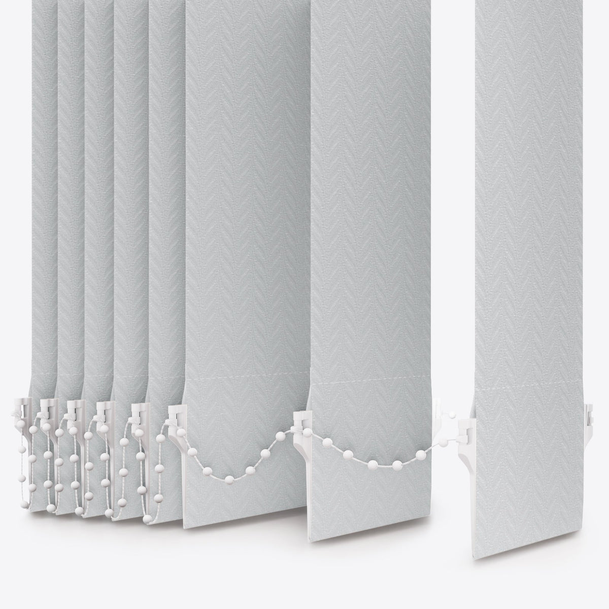 Herringbone Light Grey Vertical Blinds Replacement Slats - Best Quality ...